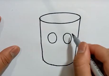 How to Draw a cute cup step by step