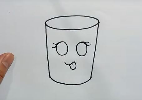 How to Draw a cute cup step by step