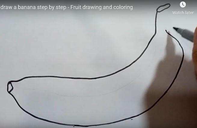 How to draw a Banana Step by Step