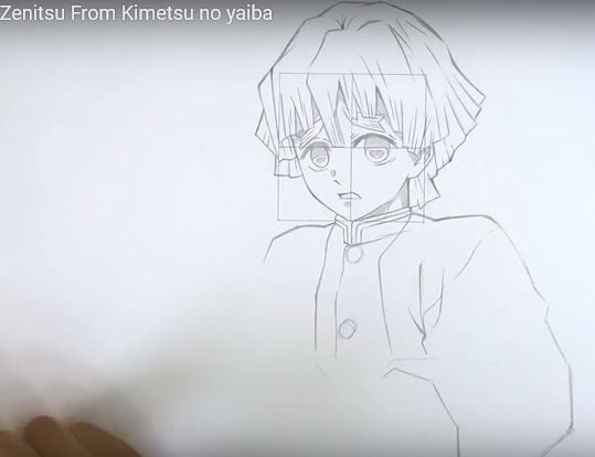 How to draw Zenitsu From Kimetsu no yaiba