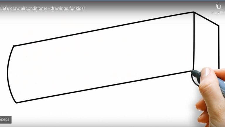 How to Draw an Air Conditioner Step by Step