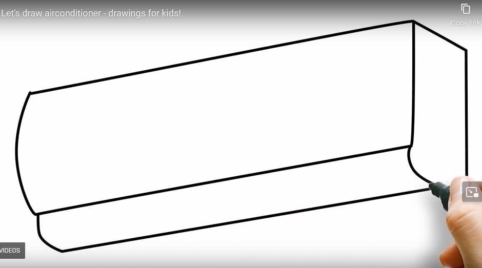 How to Draw an Air Conditioner Step by Step
