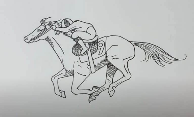 How to Draw a Horse Rider Easy