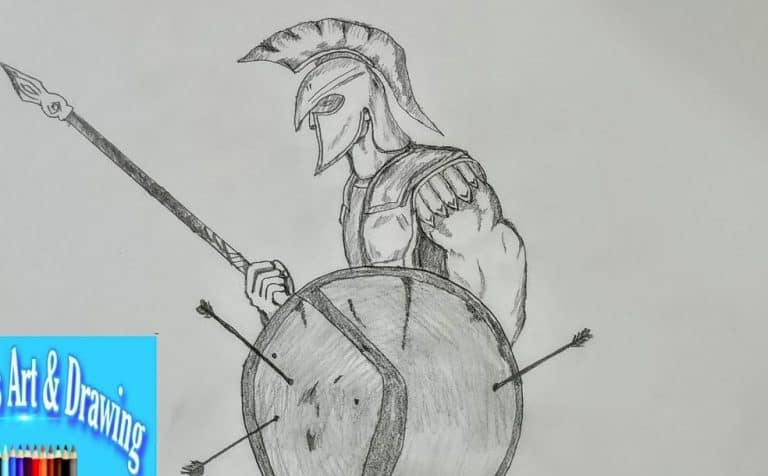 How to draw a Roman Soldier Step by Step