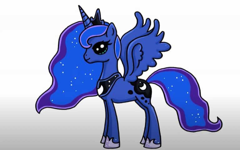 How to draw princess luna Step by Step