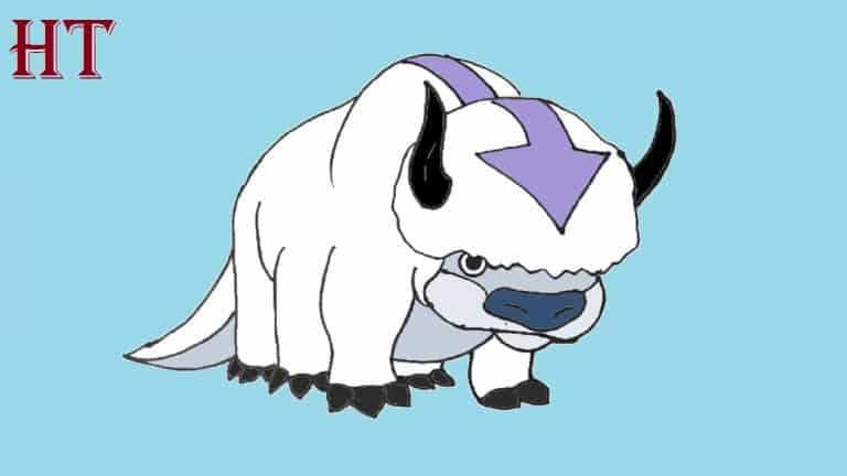How To Draw Appa from Avatar Step by Step