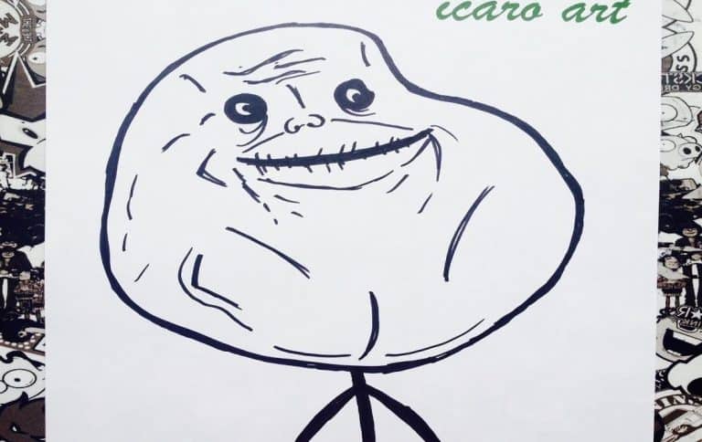 How to draw meme face step by step