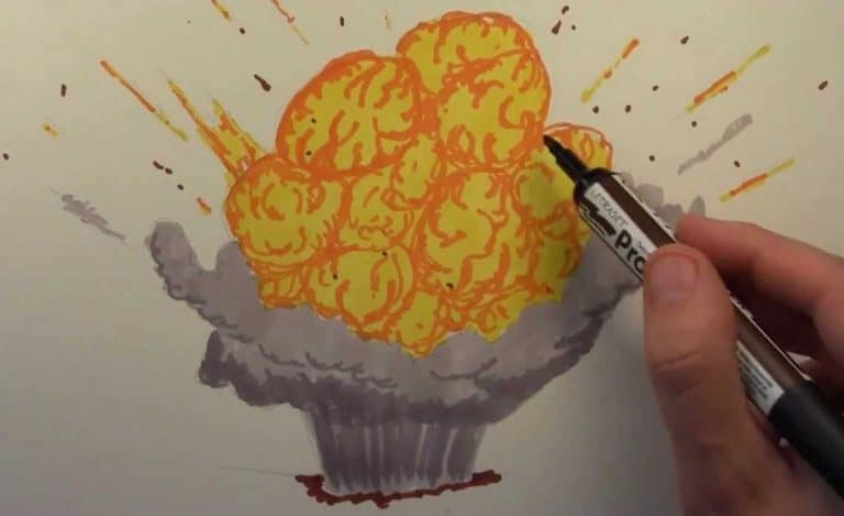 How to Draw An Explosion Step by Step
