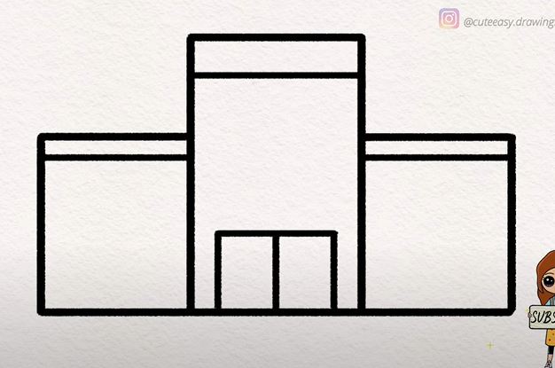How To Draw A Hospital 3 - HTDraw.com