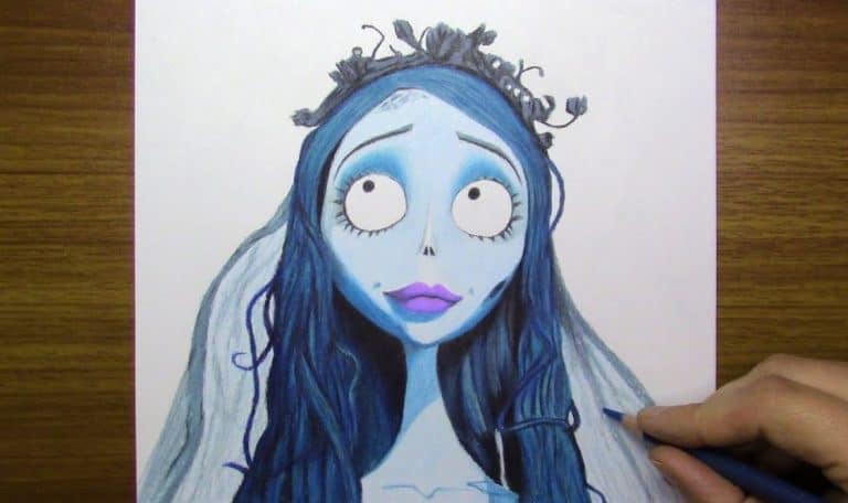 How To Draw The Corpse Bride Step by Step