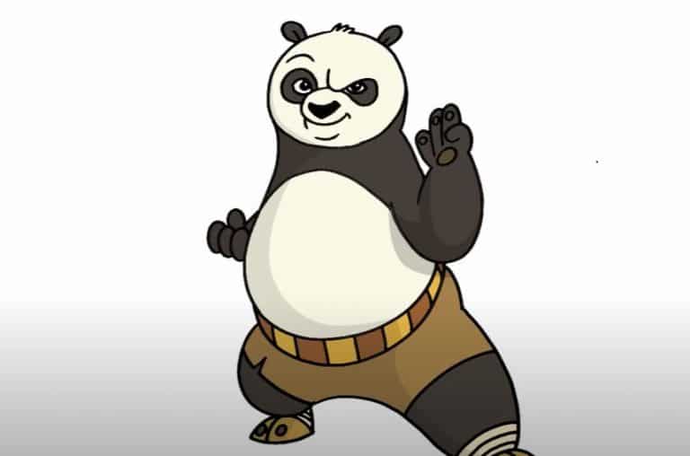 How To Draw Kung Fu Panda (PO) Step by Step