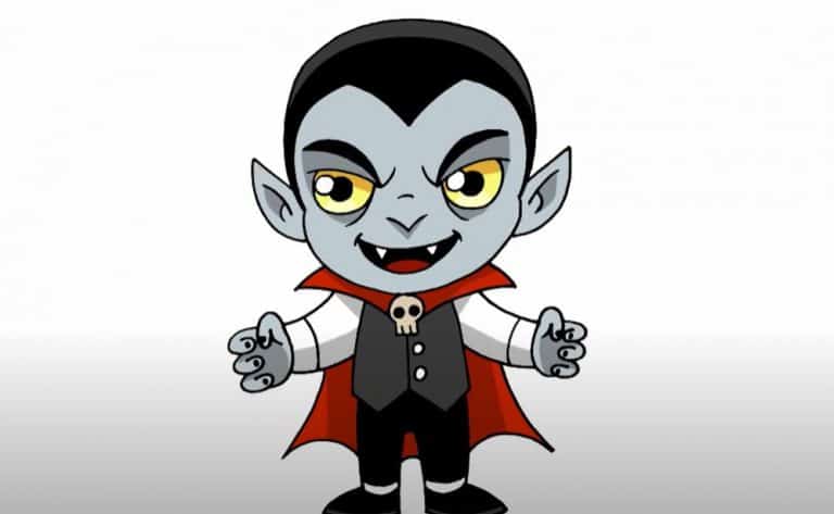 How to Draw A Dracula Step by Step