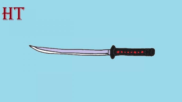 How To Draw A Samurai Sword Step by Step