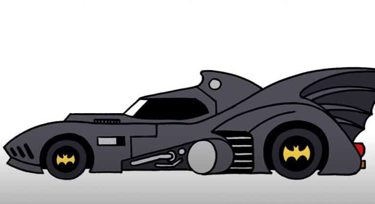 How To Draw The Batmobile Step by Step