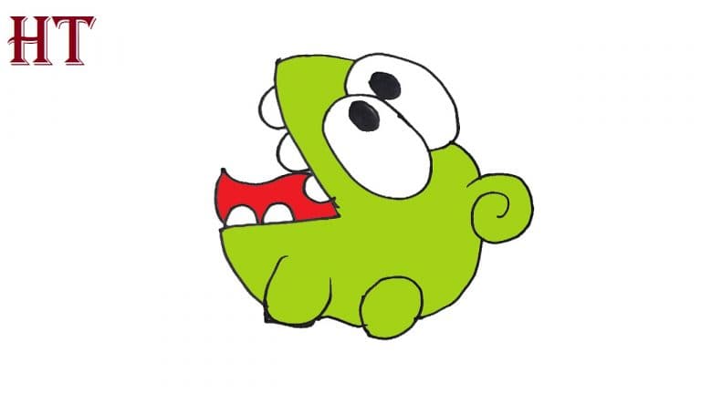 How to Draw Om Nom Step by Step