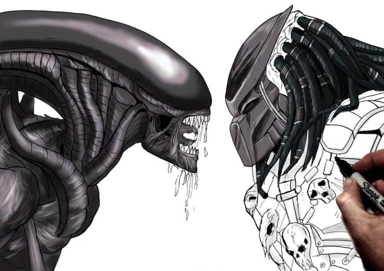 How To Draw Alien Vs Predator Step by Step