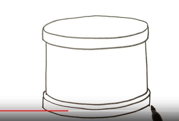How to Draw a Drum 4 - HTDraw.com