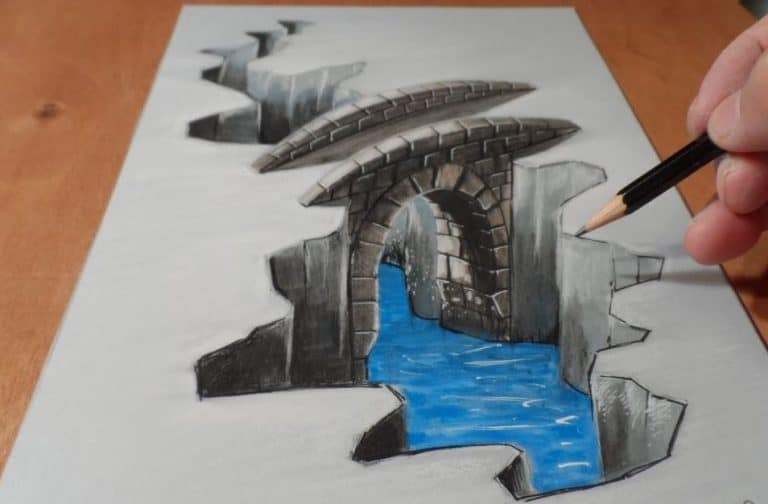 Bridge Drawing Step by Step Tutorial || 3D Drawing