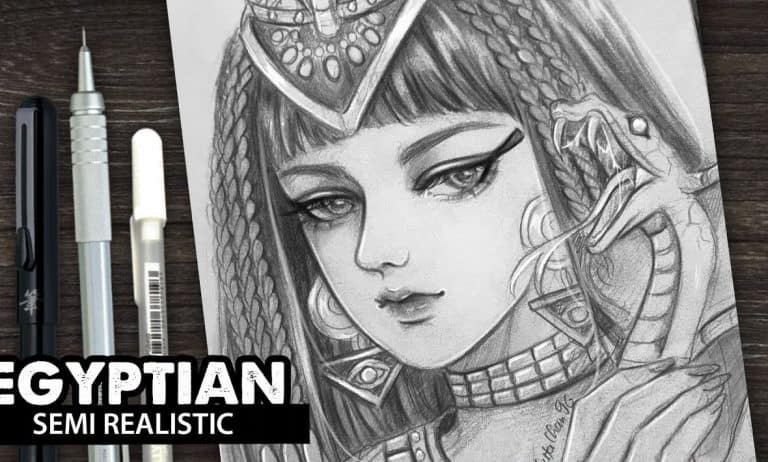 How to Draw Cleopatra Step by Step