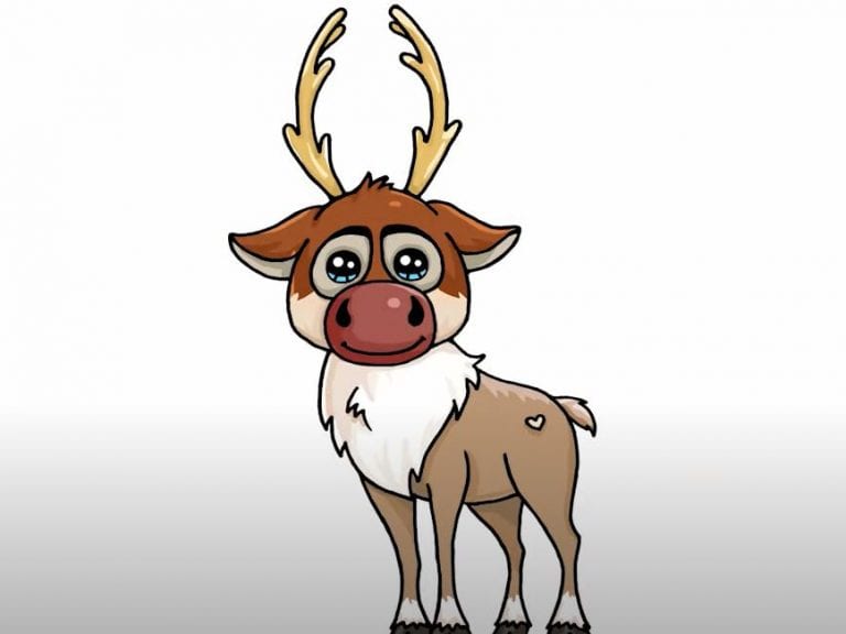 How to Draw Sven from Frozen Step by Step