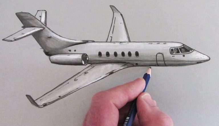 How to Draw an Airplane Step by Step