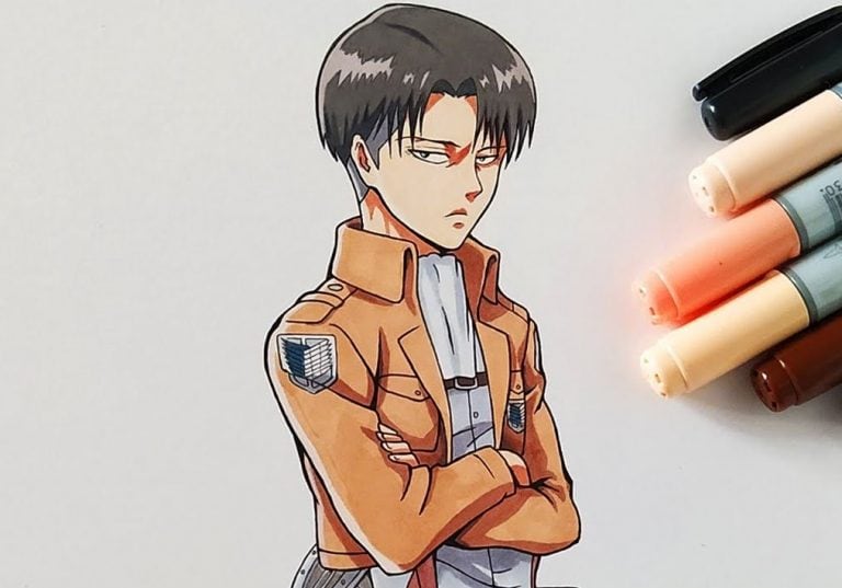 Levi Ackerman Drawing Step by Step Tutorial
