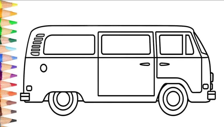 How to Draw a Van Step by Step