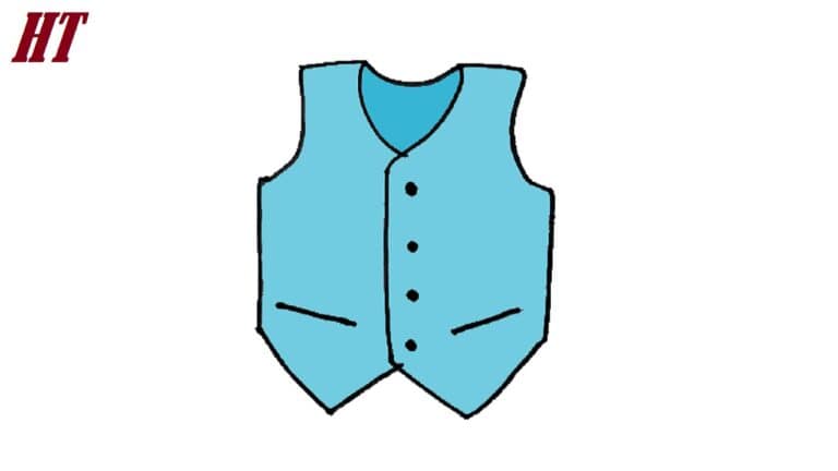 How to Draw a Vest Step by Step