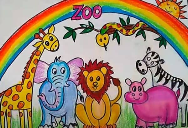 How to draw a Zoo Step by Step