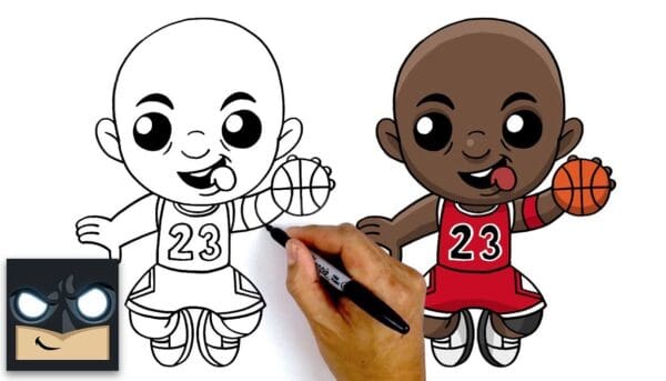 Michael Jordan Drawing Step by Step