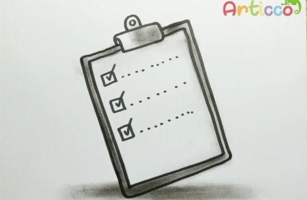 How to Draw a Clipboard Step by Step