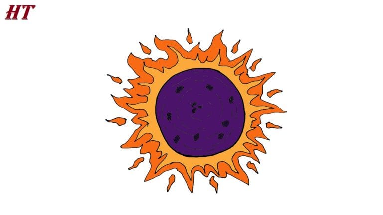 How to Draw a Solar Eclipse Step by Step