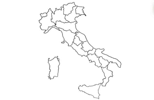 How to draw Italy (map) Step by Step