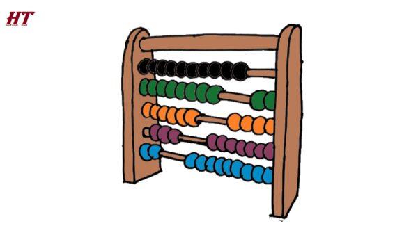 How to Draw Abacus Step by Step