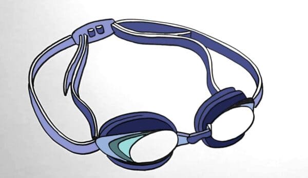 How to Draw Swim Goggles