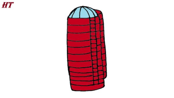 How to Draw a Silo step by step