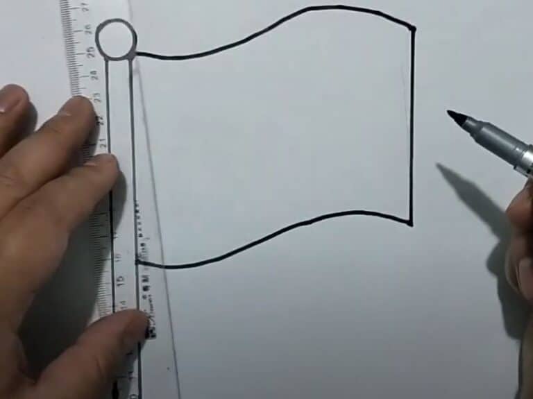 How to draw france flag Step by Step