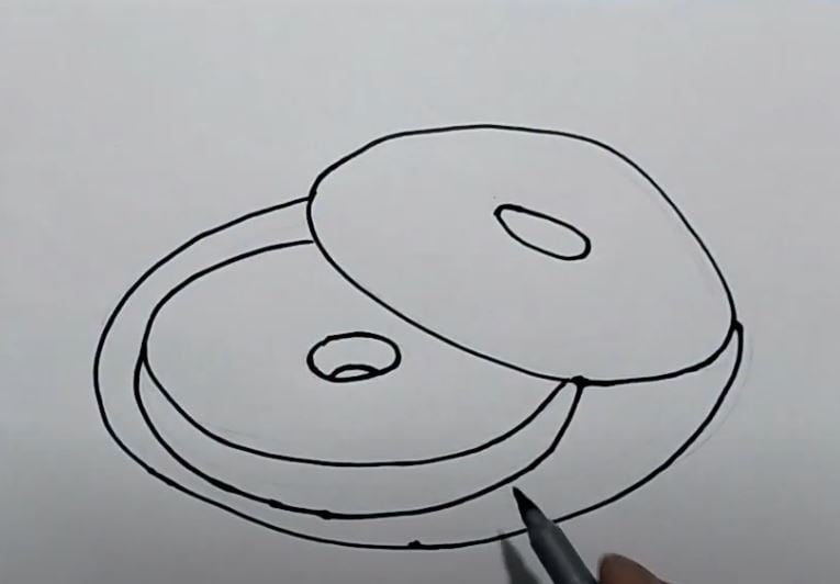 How to Draw a Bagel Step by Step