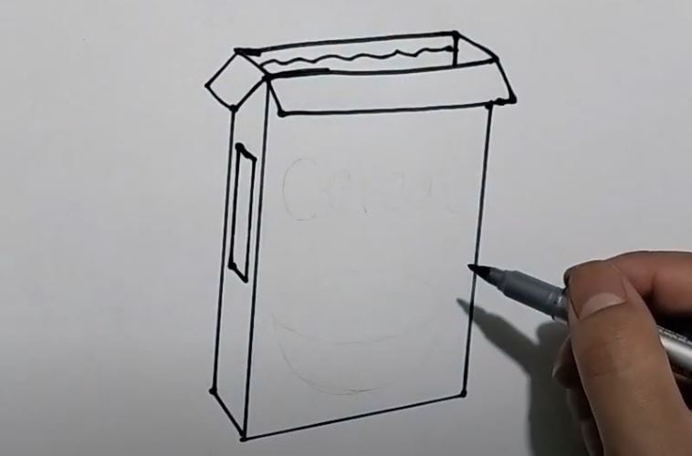 How to Draw a Cereal Box Step by Step