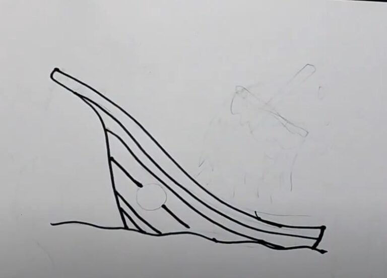 How to Draw a Shipwreck Step by Step