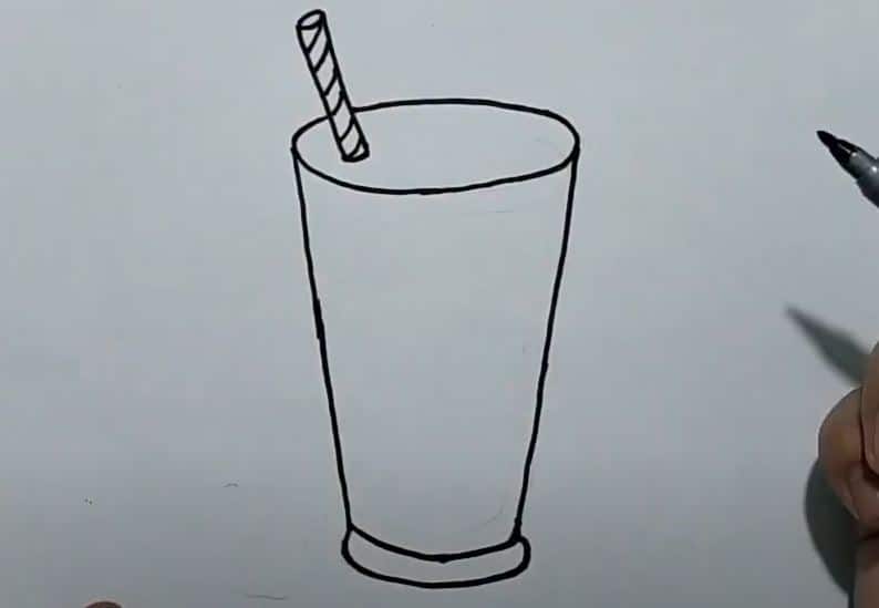 How to Draw a Smoothie Step by Step