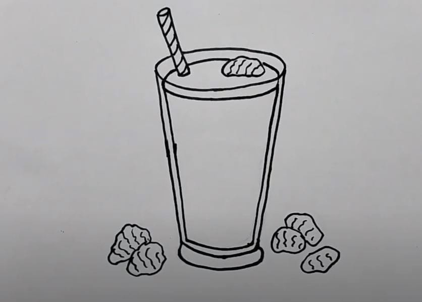 How to Draw a Smoothie 7 - HTDraw.com