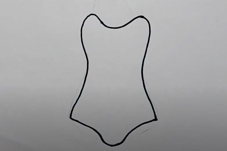 How to Draw a Swimsuit Step by Step
