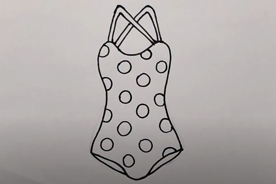 How to Draw a Swimsuit Step by Step