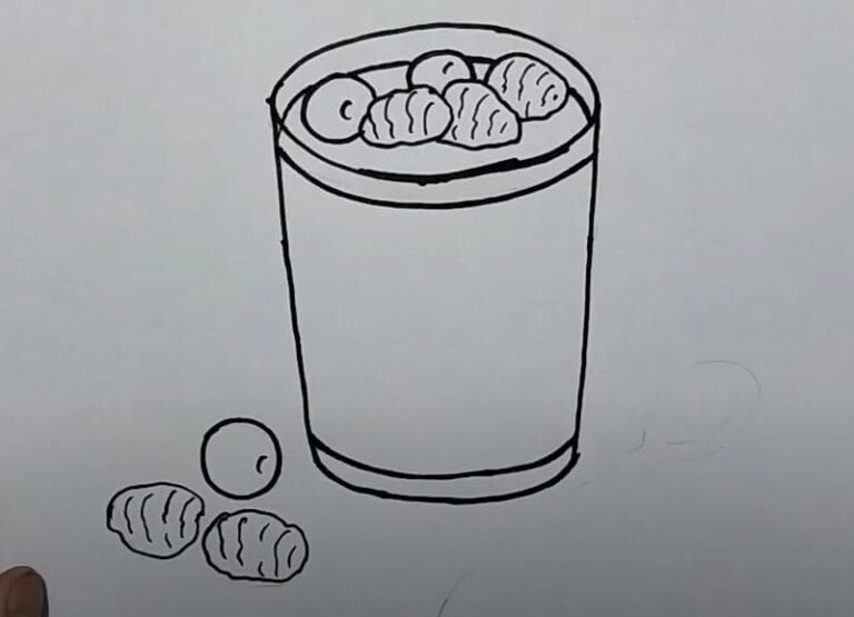 How to Draw Yogurt step by step