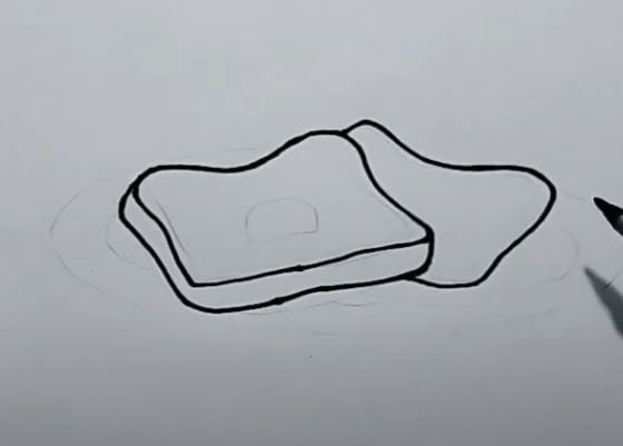 How to Draw Toast Step by Step