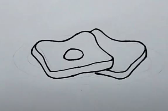 How to Draw Toast Step by Step