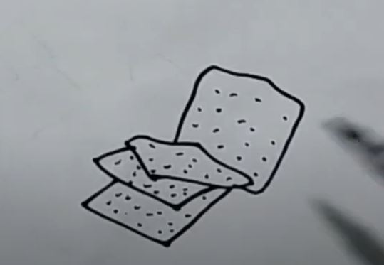 How to Draw Crackers Step by Step