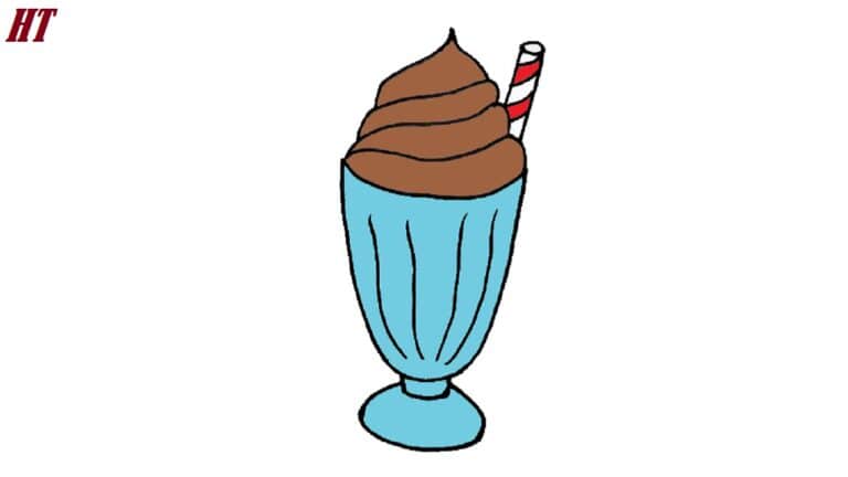 How to Draw a Milkshake Step by Step