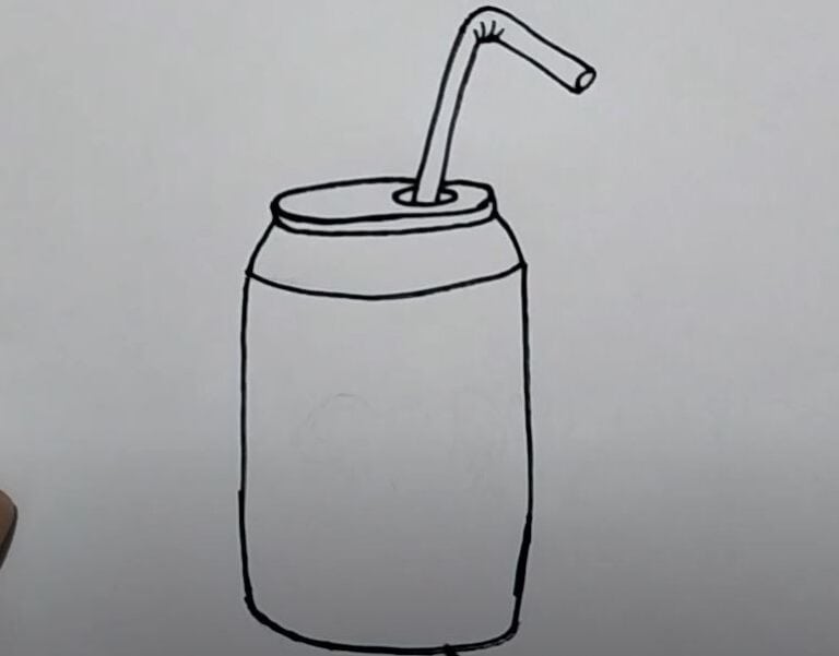 How to Draw a Soda Can step by step